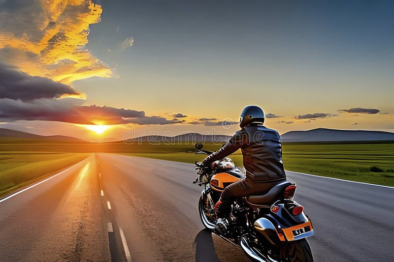 Motorcycle is a Popular Mode of Transportation Stock Illustration ...