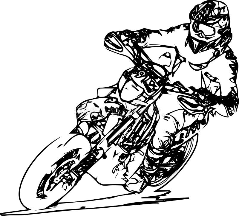 Motorcycle Practice Leaning into a Fast Corner on Track Stock ...