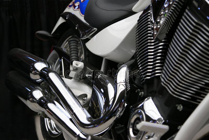 Motorcycle Profile stock photo. Image of reflection, steel - 1945324