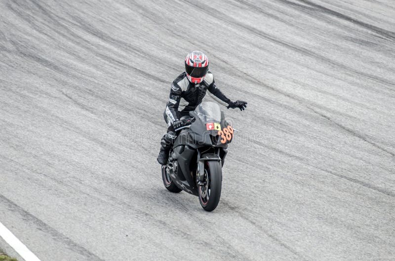 Motorcycle race editorial stock image. Image of leather - 44292464