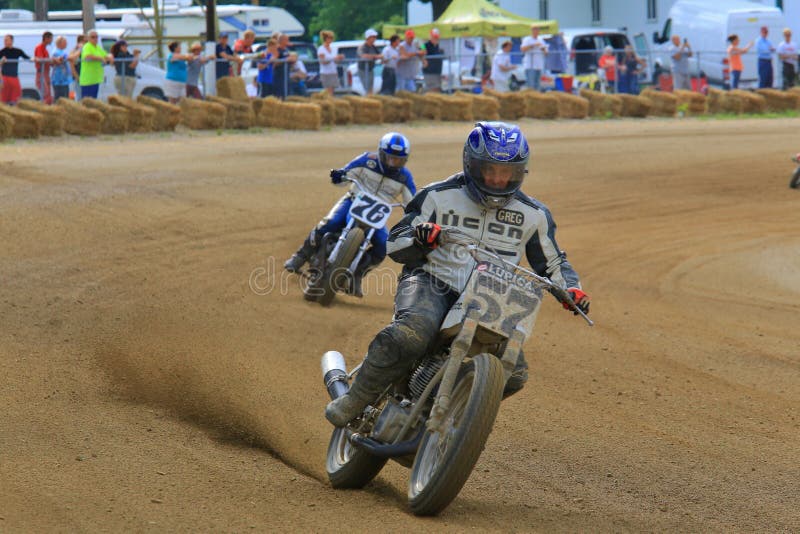 Dirt motorcycle racing editorial photography. Image of motorcycle ...