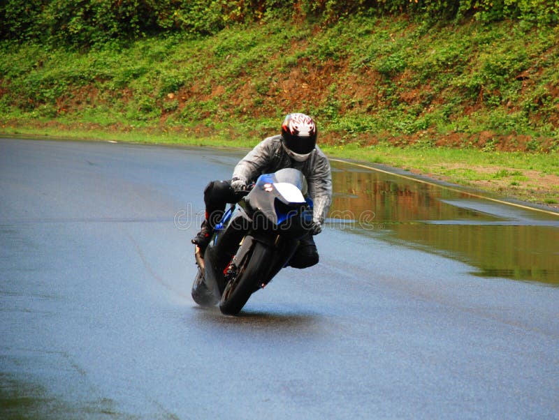 Motorbike man has freedom stock image. Image of caucasian - 14661677