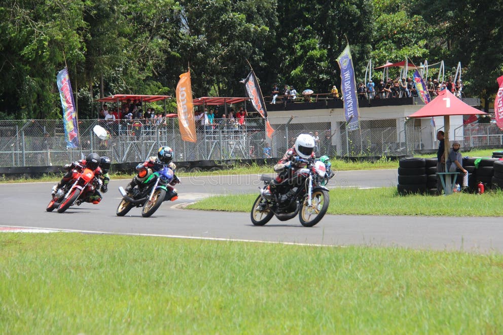 Motorcycle Racing at the Sentul Circuit, Bogor, West Java Editorial ...