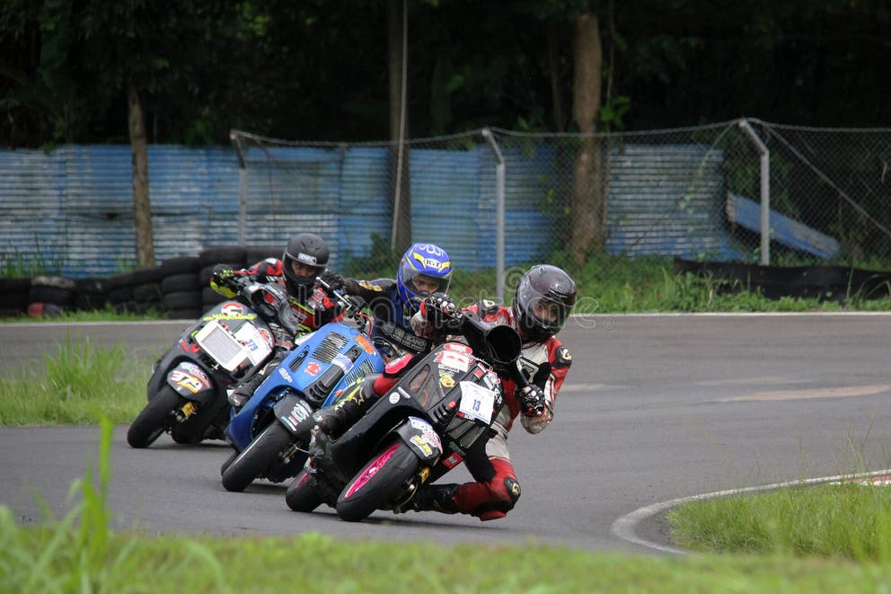 Motorcycle Racing at the Sentul Circuit, Bogor, West Java Editorial ...