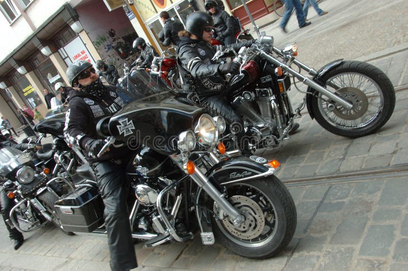 Bikers for Charity editorial stock photo. Image of motorcycle - 5024083