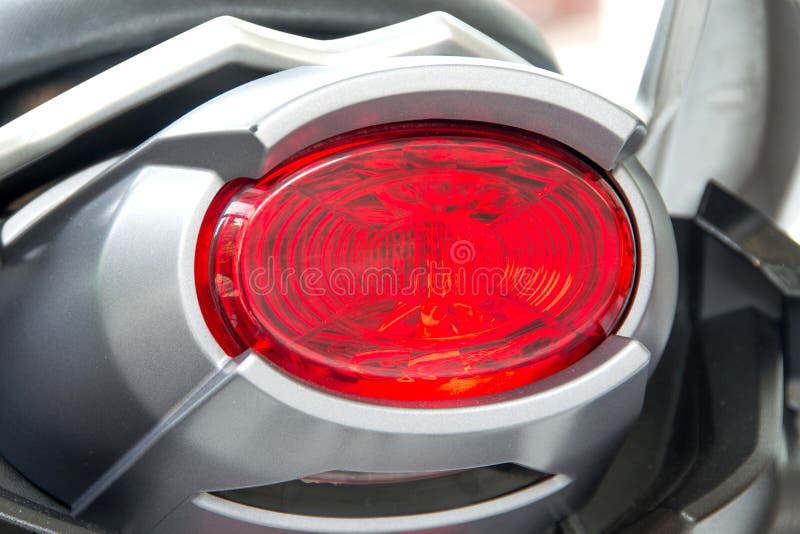 Motorcycle rear lights stock photo. Image of tail, orange - 32613656