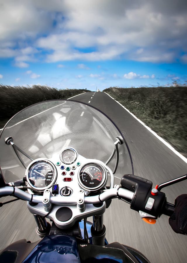 Motorcycle rider view stock image. Image of motorcyclist - 42450513