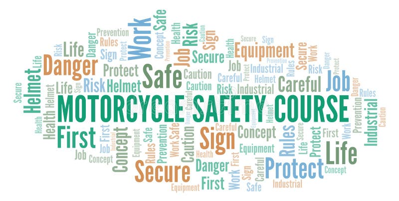 Motorcycle Safety Word Cloud. Stock Illustration - Illustration of ...
