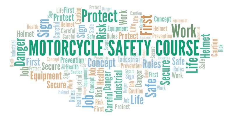 Motorcycle Safety Word Cloud. Stock Illustration - Illustration of ...