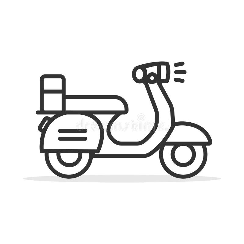 Motorcycle Scooter 4 in 1 Vector Image Stock Image - Illustration of ...