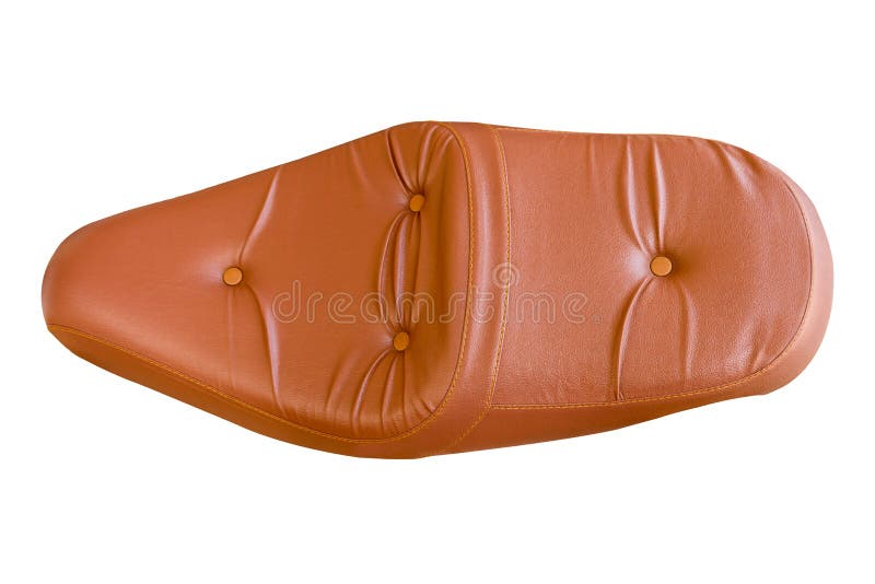 Motorcycle Seat on Top View Stock Photo - Image of black, brown: 59302928