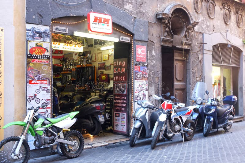 Motorcycle shop editorial stock image. Image of motion - 28717279