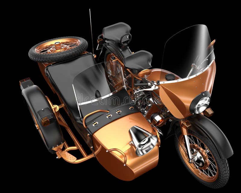 Motorbike Sidecar Stock Illustrations – 128 Motorbike Sidecar Stock ...