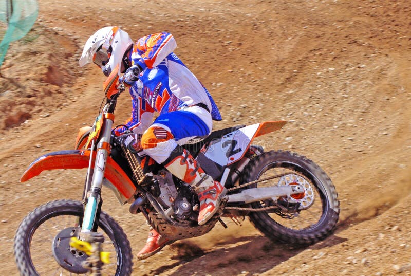 Power Sliding Motorcycle Rider Editorial Photo - Image of helmet, races ...