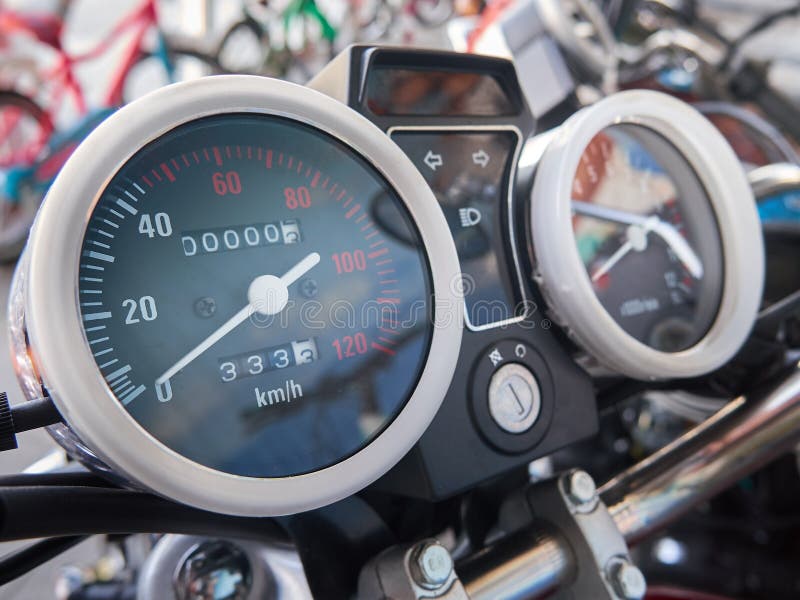 Motorcycle. Spare Parts and Components. Engine. Speedometer Stock Photo ...