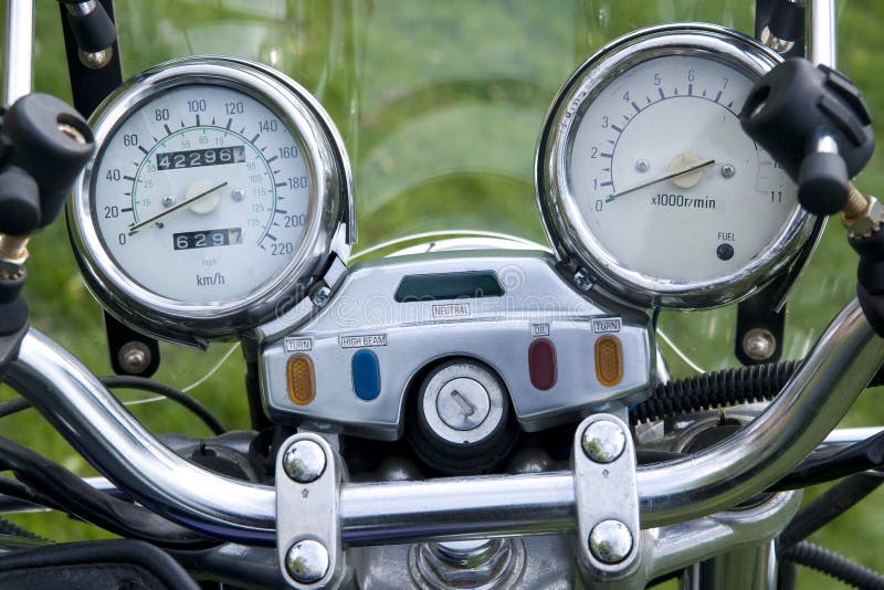 Motorcycle speedometer stock photo. Image of macro, racing - 57400236