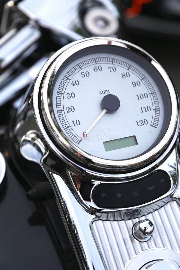 Motorcycle speedometer stock photo. Image of macro, racing - 57400236