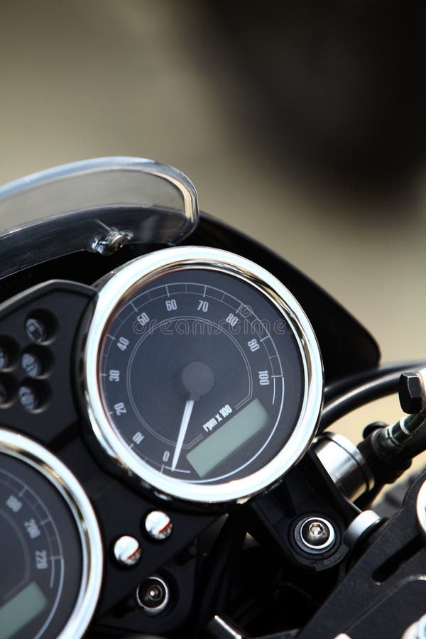 Motorcycle speedometer stock photo. Image of measurement - 54527824
