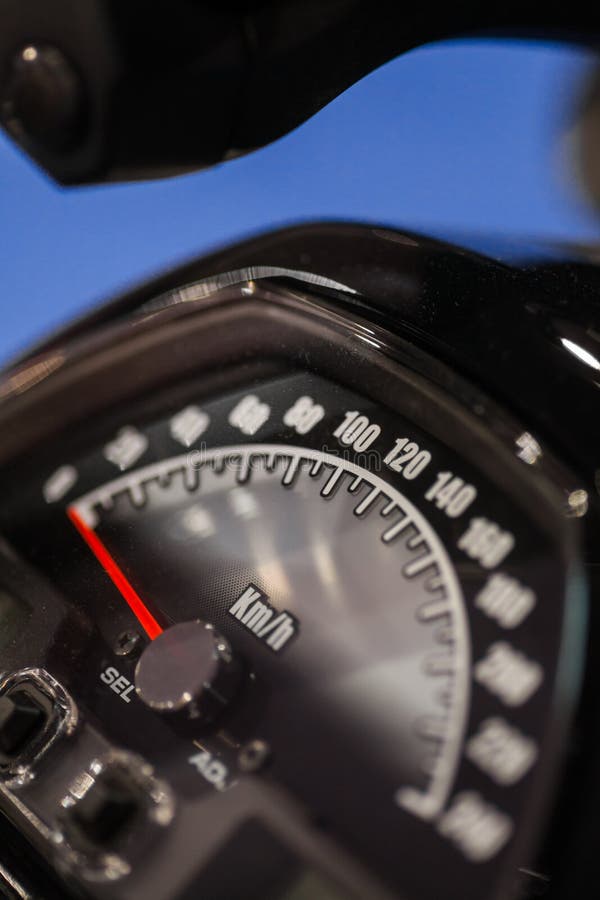 Motorcycle Speedometer Detail Stock Image - Image of gauge, bike: 71806435
