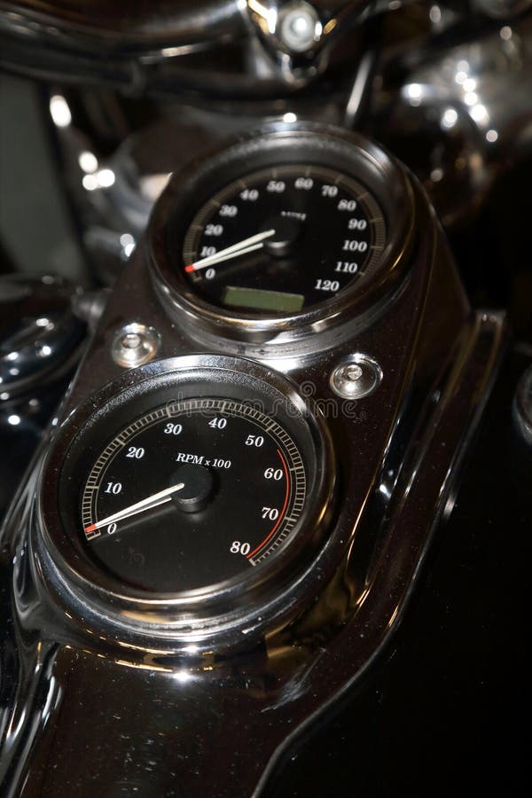 Motorcycle speedometer stock photo. Image of macro, racing - 57400236