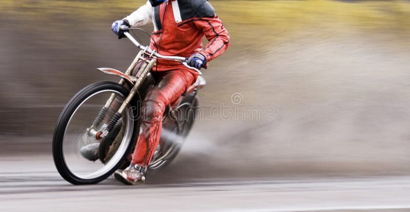 Motorcycle speedway rider stock photo. Image of league - 9755670