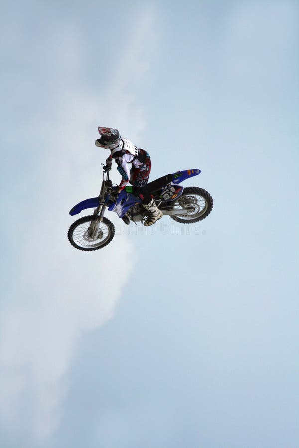 Motorcycle Stunt Acrobatics Stock Image - Image of flies, sport: 5059955