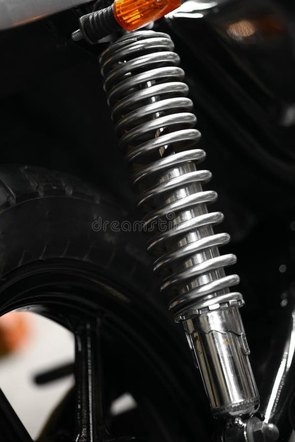 Motorcycle suspension stock photo. Image of motorbike - 53706266
