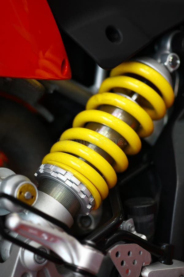 Motorcycle suspension stock image. Image of repair, spring - 61056131