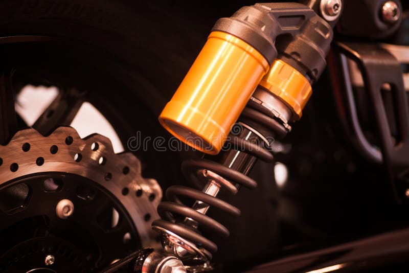 Motorcycle suspension stock image. Image of comfort, equipment - 71656823