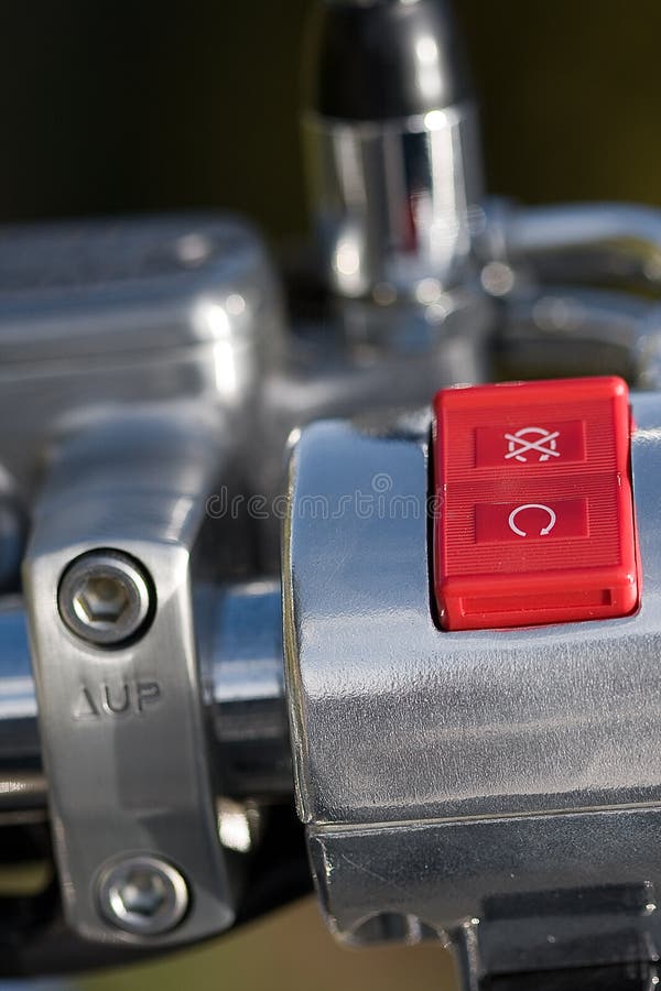 Motorcycle Switch stock image. Image of bike, silver - 12337279