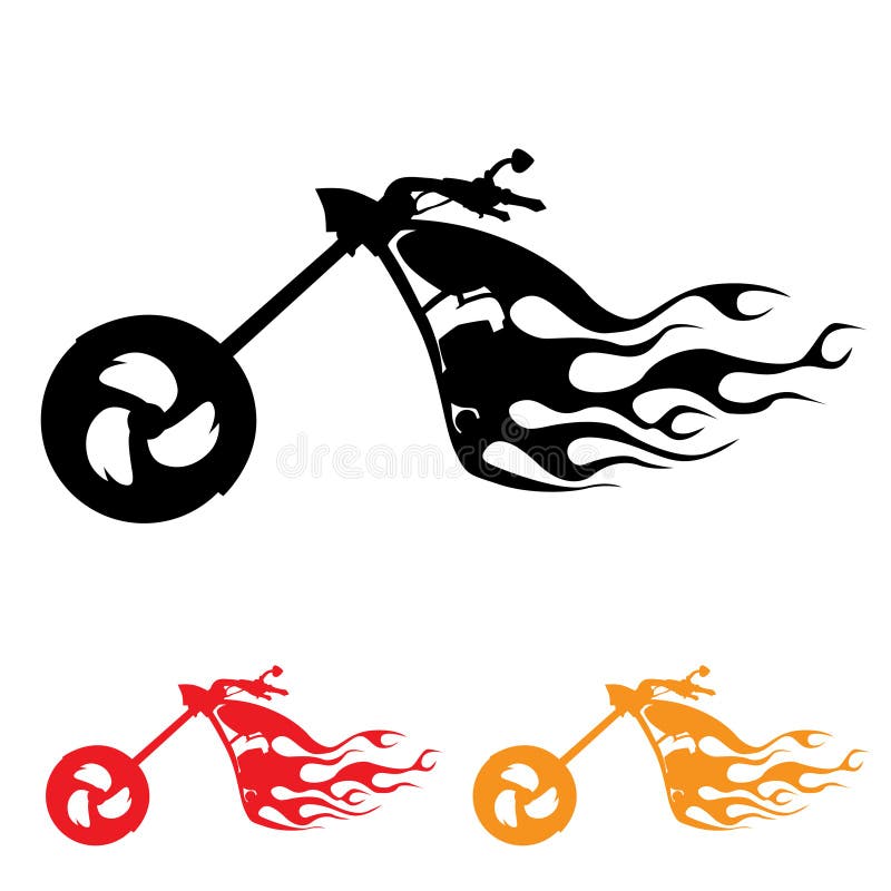 Chopper motorcycle stock vector. Illustration of chopper - 20643762