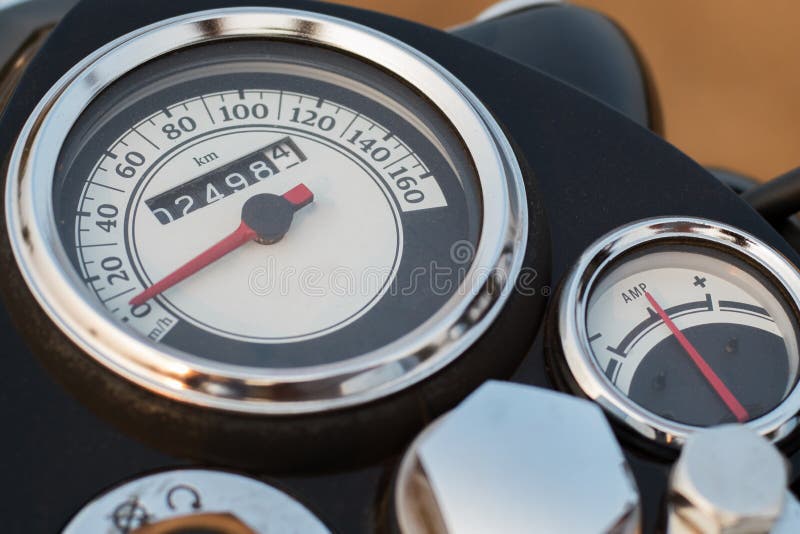 Motorcycle tachometer stock photo. Image of measure, interior - 86611750