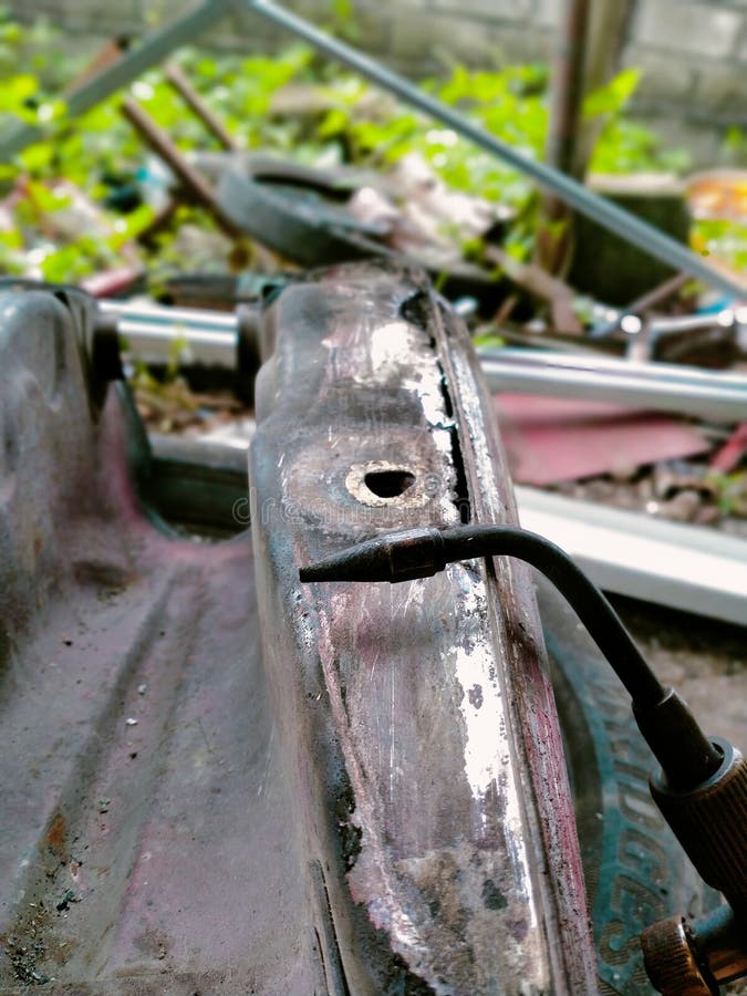 Motorcycle tank welding stock image. Image of flower - 239471639