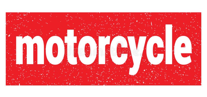Motorcycle Text Written on Red Stamp Sign Stock Illustration ...