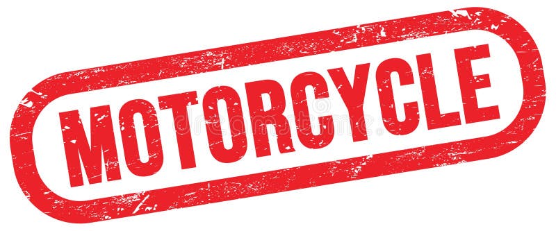 MOTORCYCLE, Text Written on Red Stamp Sign Stock Illustration ...