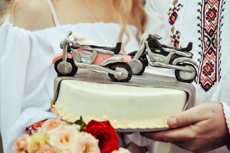 Motorcycle Theme Based Cake Stock Image - Image of cuisine, motorcycle ...