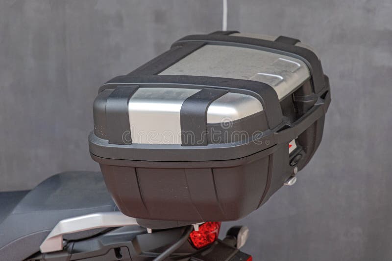 Motorcycle Top Box stock image. Image of capital, serbia - 243306549