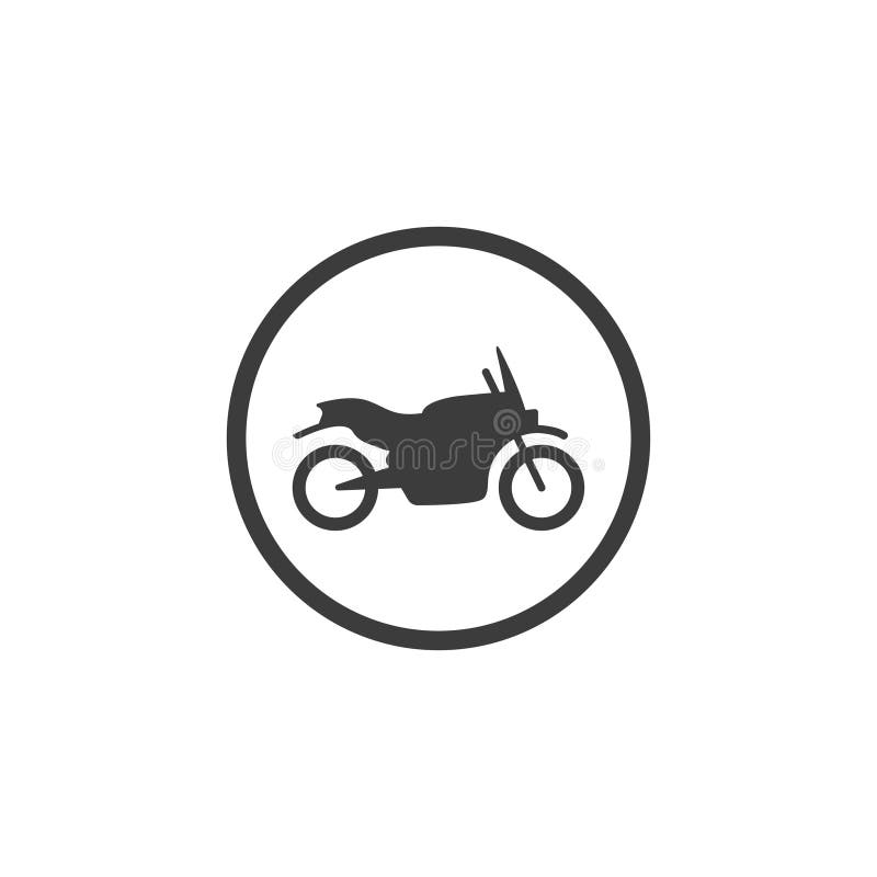 Motorcycle, Transport Icon. Vector Illustration, Flat Design Stock ...