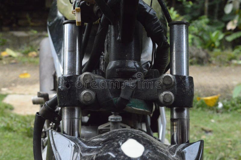 Motorcycle Triangle, Front Wheel Stock Photo - Image of segitiga ...