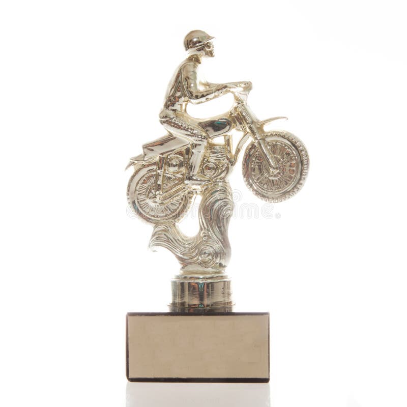 Motorcycle trophy stock photo. Image of gold, enduro - 38056712