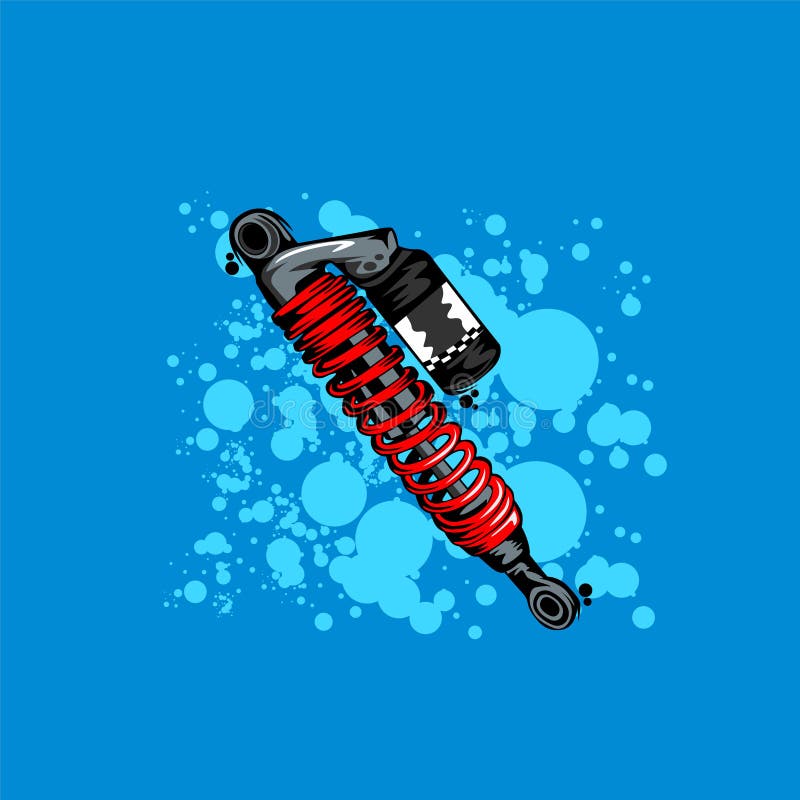 Motorcycle Tube Shock Absorber Vector Stock Vector - Illustration of ...