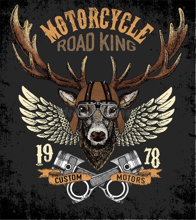 Deer Motorcycle Stock Illustrations – 151 Deer Motorcycle Stock ...