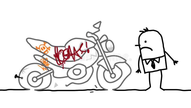 Broken Motorcycle Stock Illustrations – 643 Broken Motorcycle Stock ...