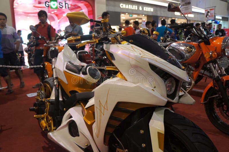 Modified motorcycles editorial stock image. Image of mall - 66893229