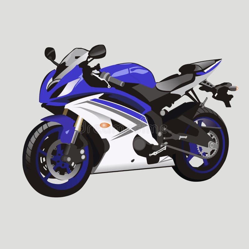 Yamaha r6 stock vector. Illustration of signs, printing - 62196337