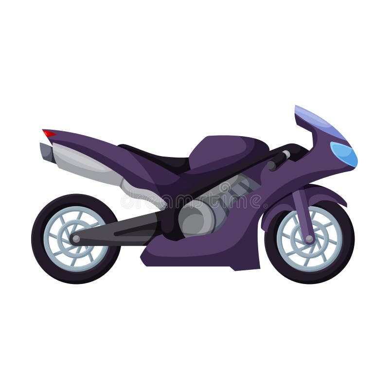 Motorcycle Vector Icon.Cartoon Vector Icon Isolated on White Background ...