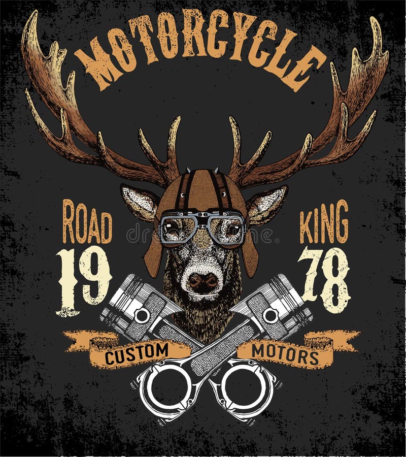 Deer Motorcycle Stock Illustrations – 249 Deer Motorcycle Stock ...