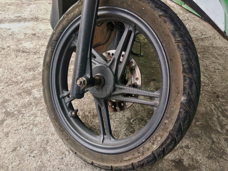 Motorcycle Wheel and Rubber Tire Stock Image - Image of design, sport ...