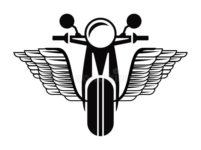 Motorcycle Flying Silhouette Stock Vector - Illustration of ride, open ...