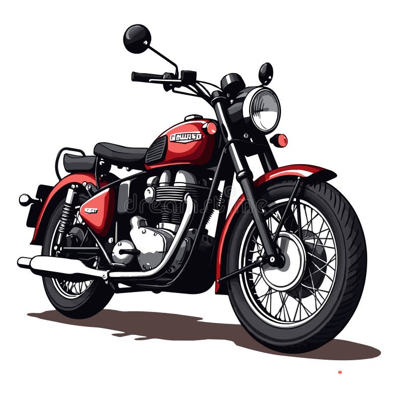 Motorcycle with the Word the Word on it Ai Generated Stock Vector ...